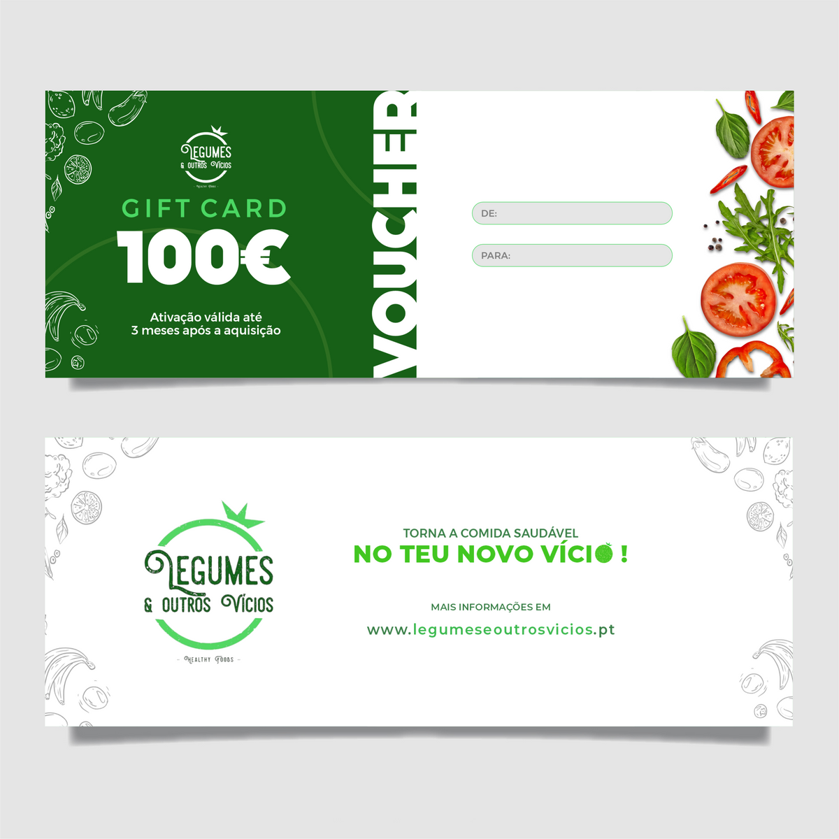 Voucher Oferta 100€ – Legumes e outros Vícios